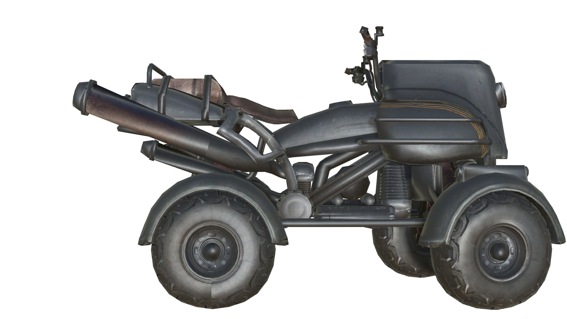 3D 007-Quad-Bike-Quad-ATV-Bike-low Poly Game Ready 3d Model ...