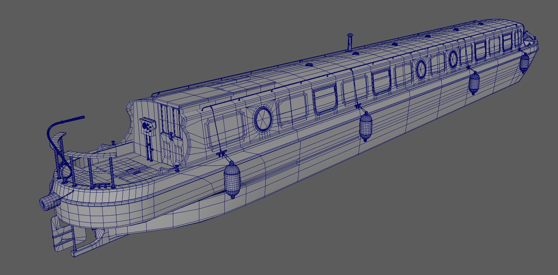Narrowboats 03 3D Model - TurboSquid 1596725