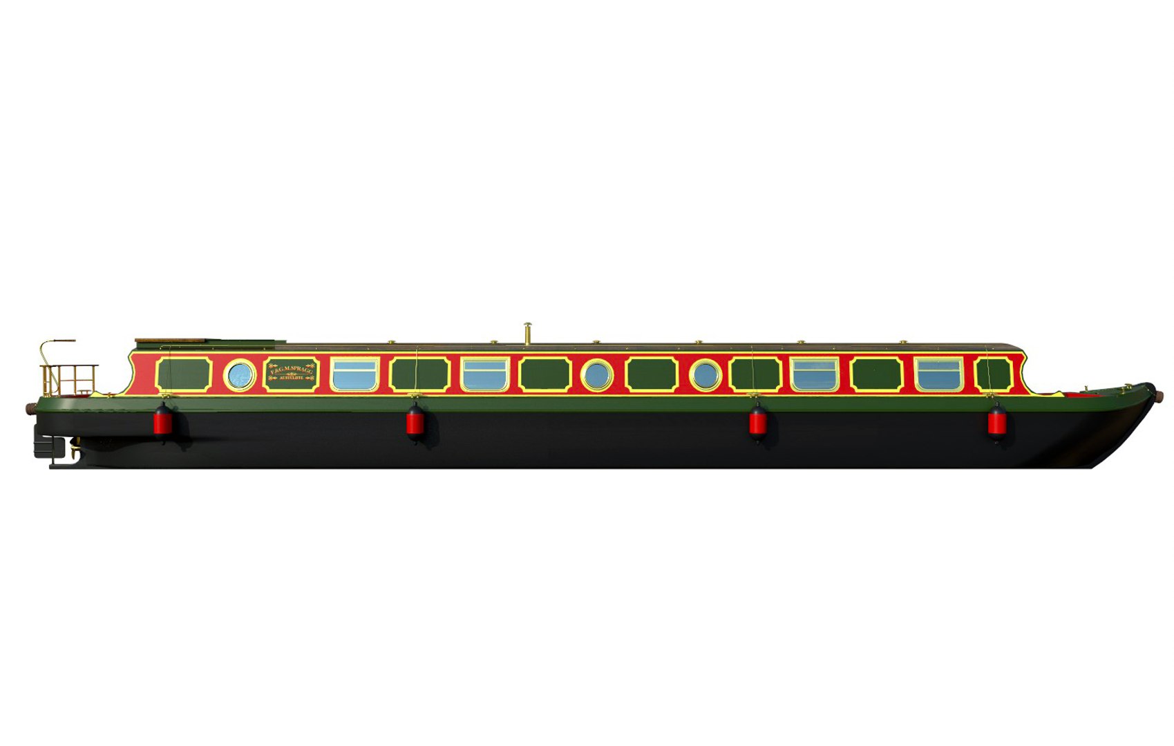 Narrowboats 03 3D Model - TurboSquid 1596725