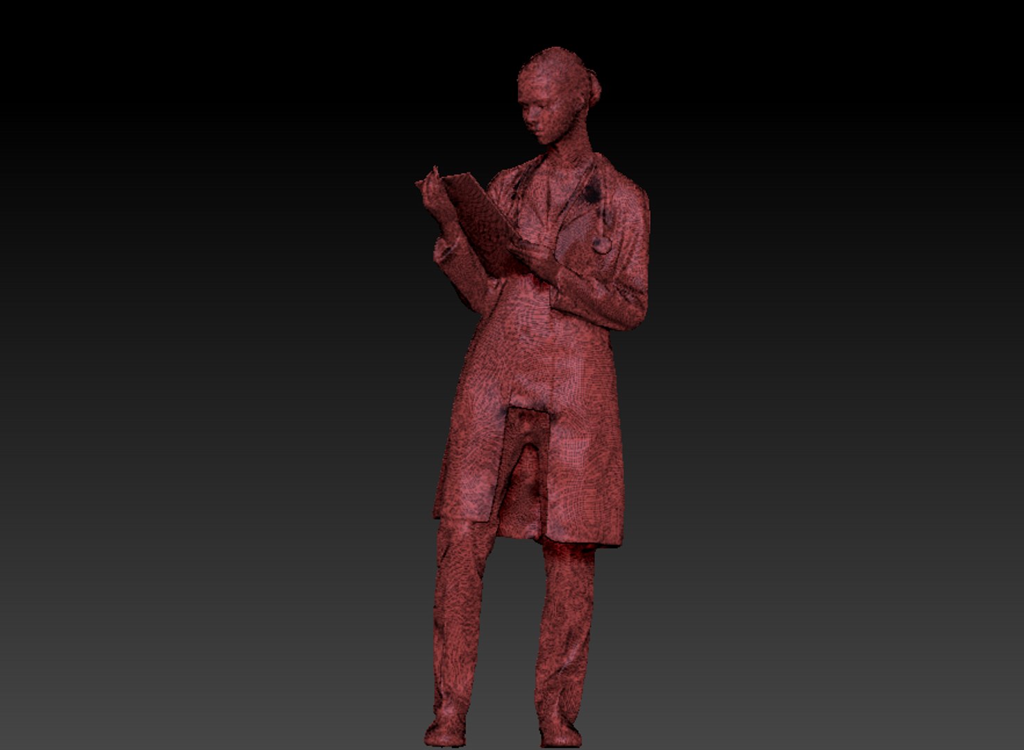 Human Young Woman Uniform Model - TurboSquid 1542194