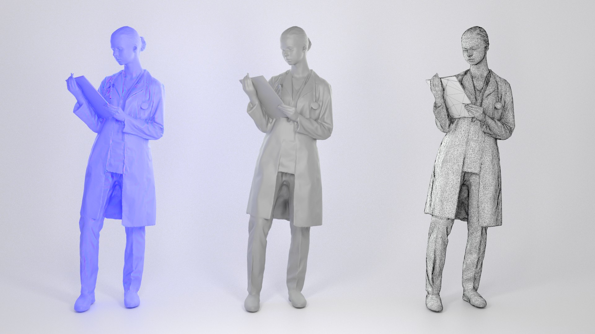 Human Young Woman Uniform Model - TurboSquid 1542194