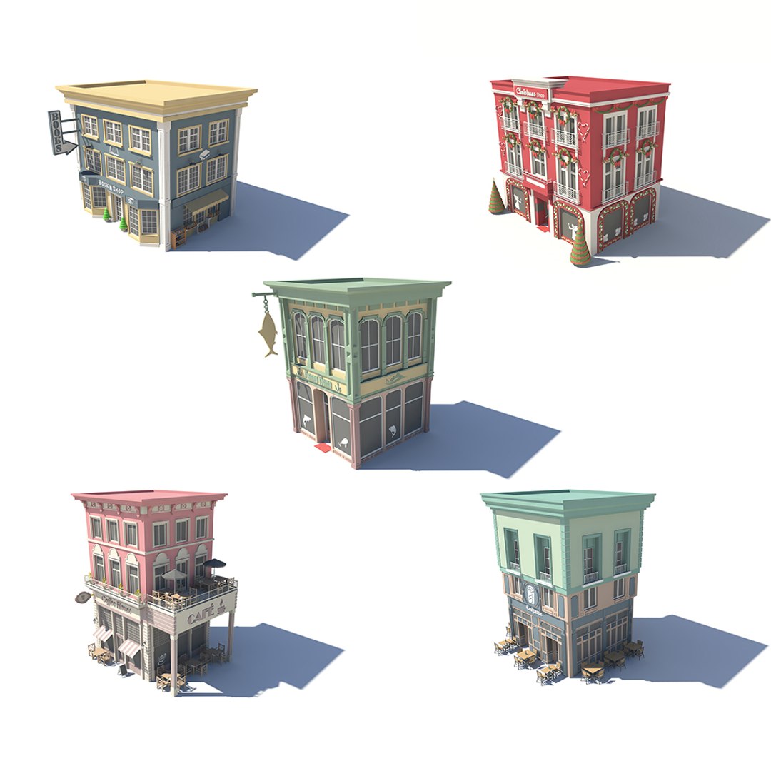 3D Set 13 Shop Store Model - TurboSquid 1511646