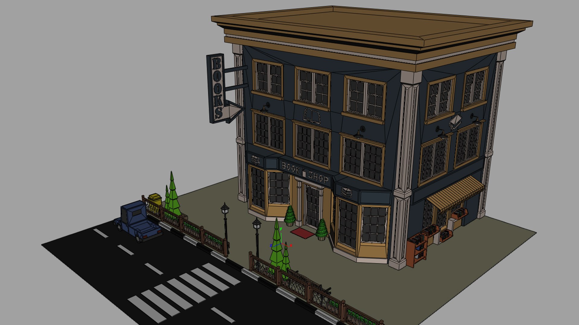 3D Set 13 Shop Store Model - TurboSquid 1511646