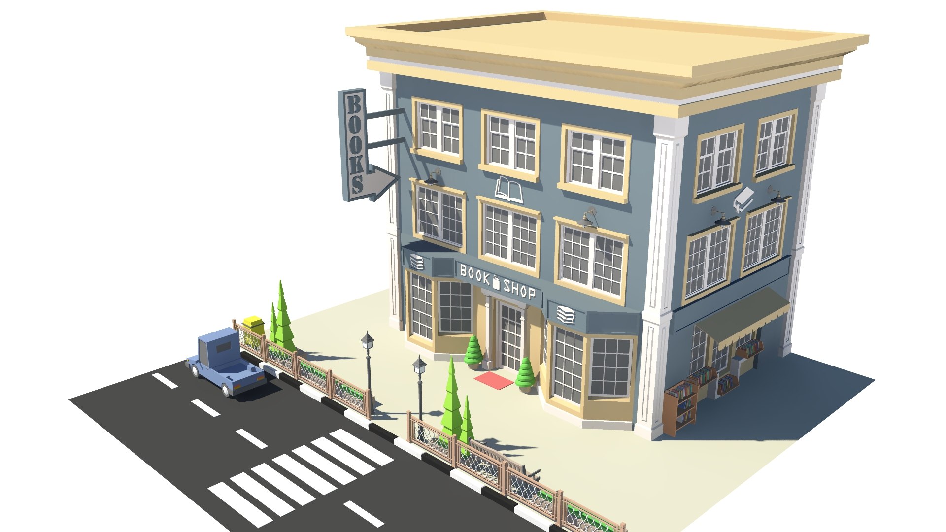 3D Set 13 Shop Store Model - TurboSquid 1511646