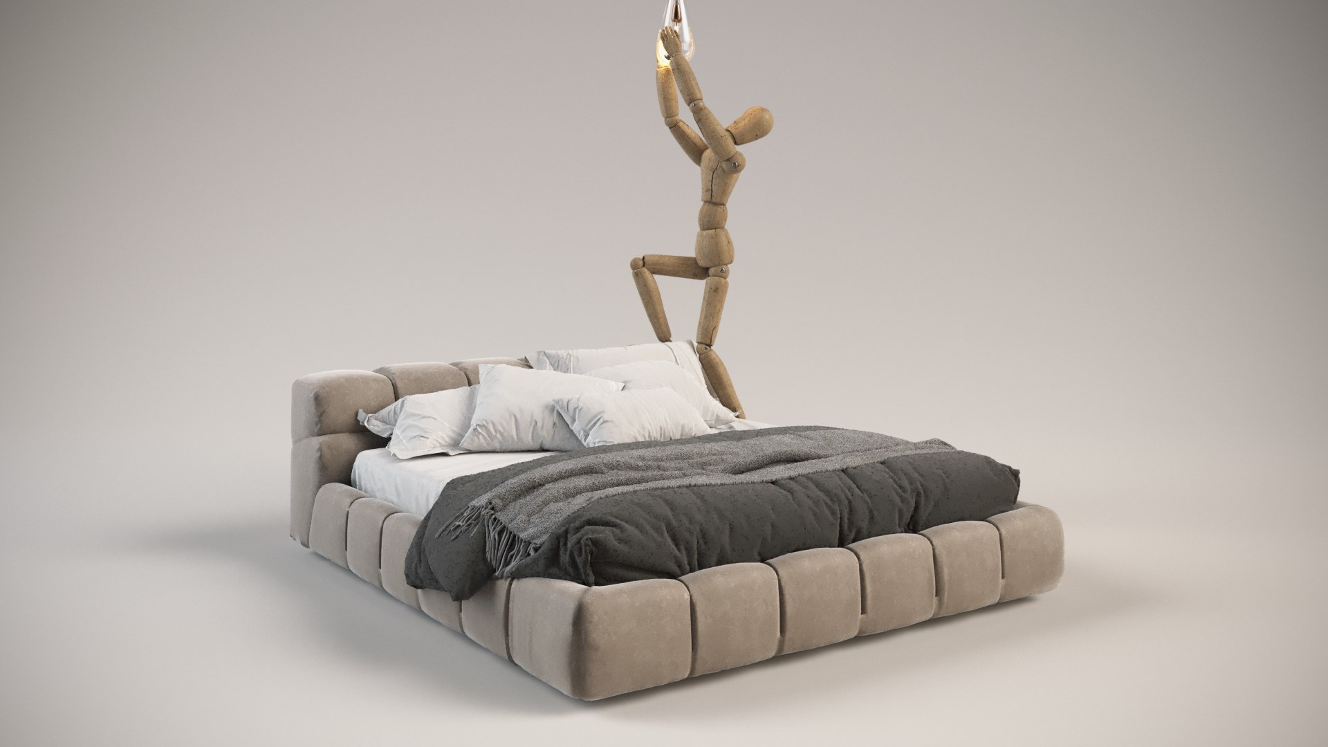 3D Letto Tufty - BeB Italia Model - TurboSquid 1878769