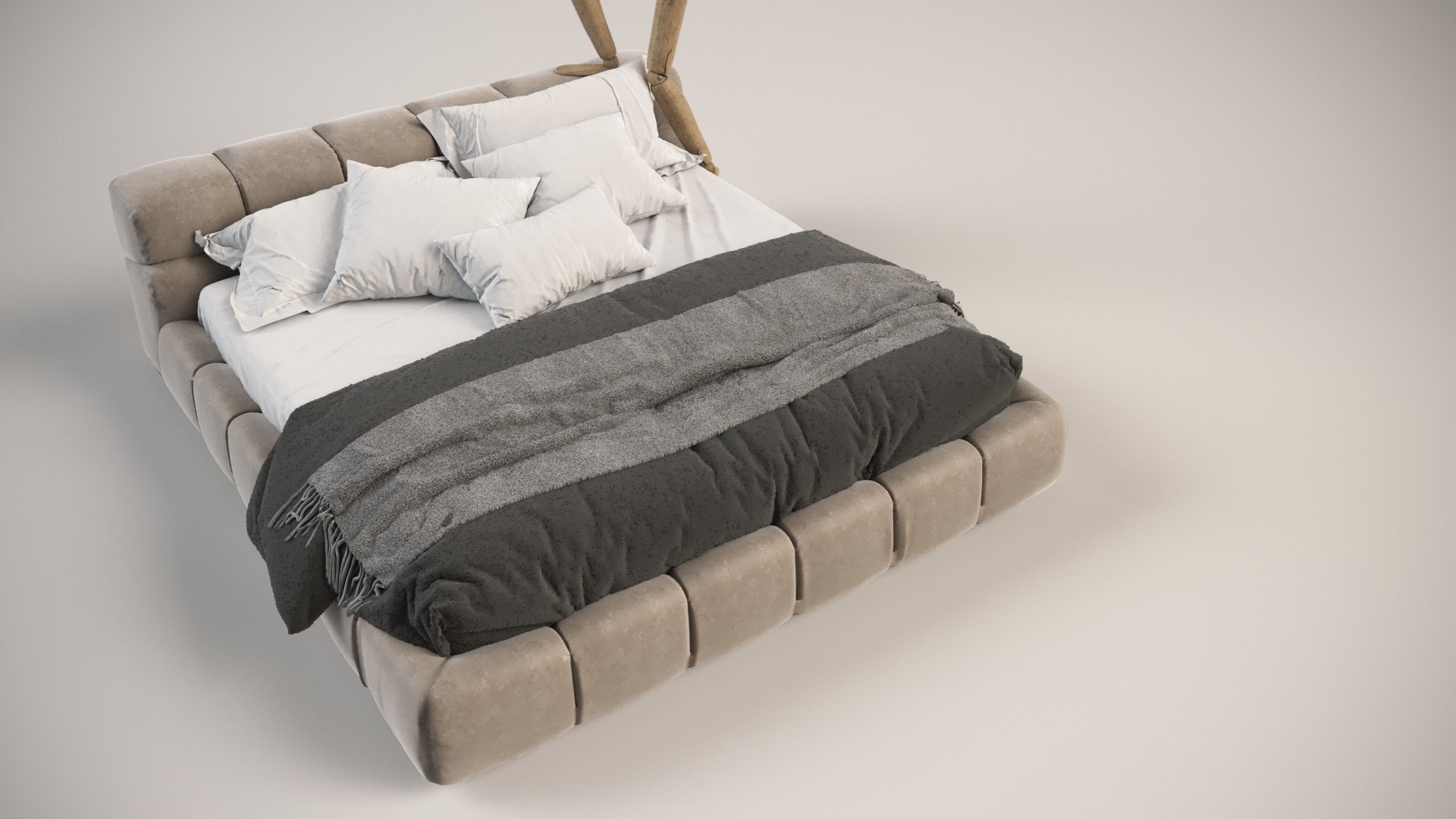 3D Letto Tufty - BeB Italia Model - TurboSquid 1878769