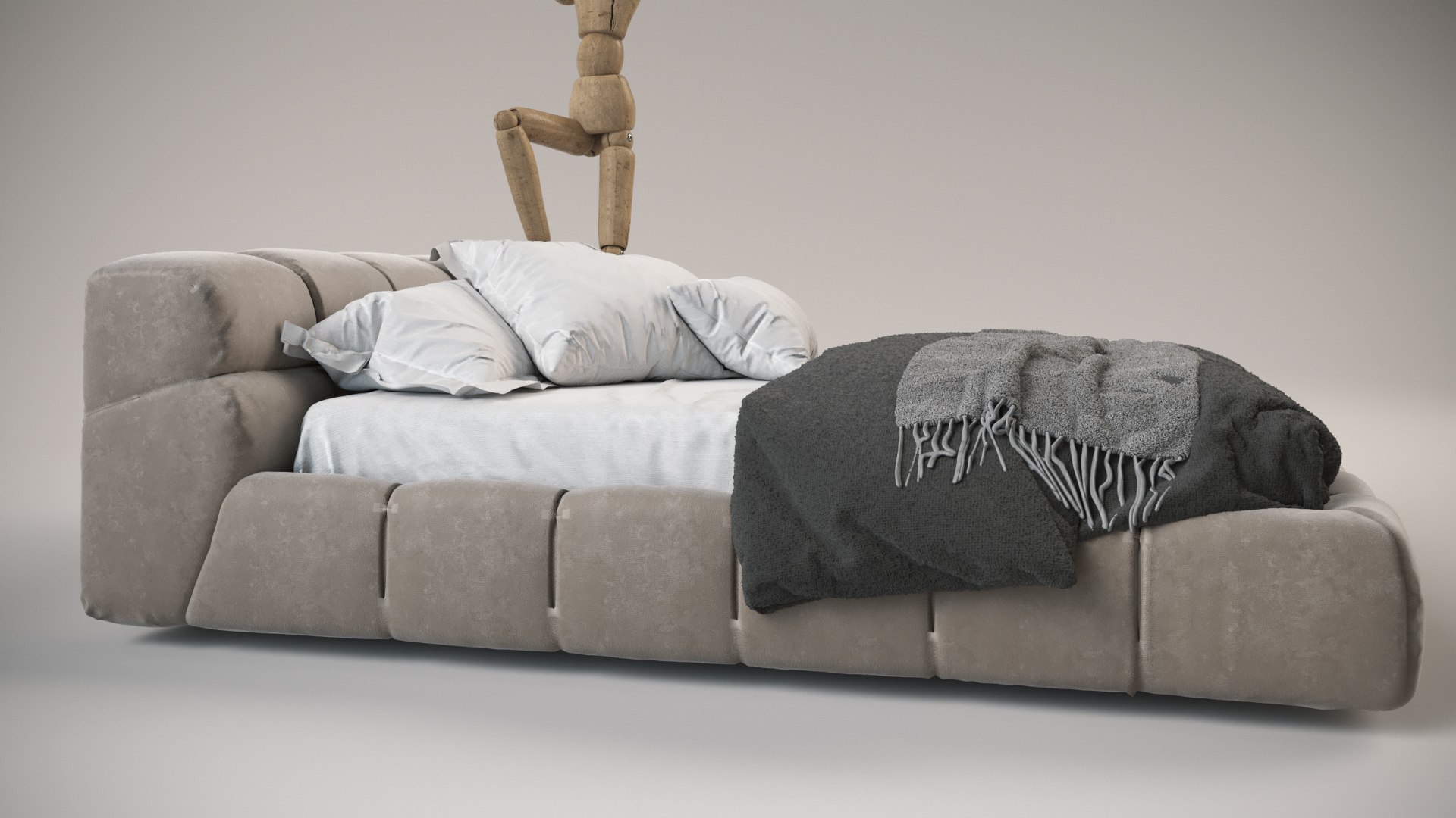 3D Letto Tufty - BeB Italia Model - TurboSquid 1878769