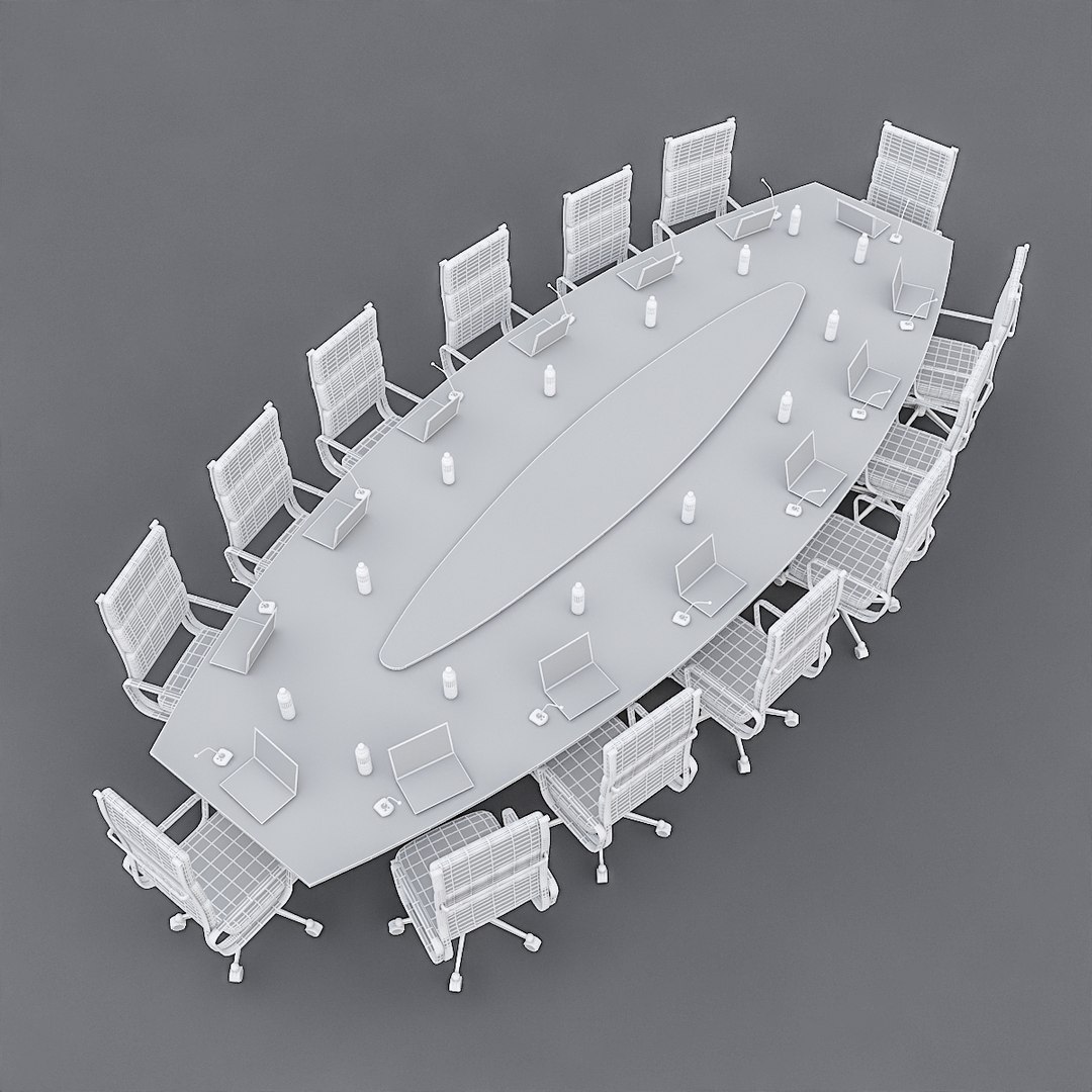 Meeting Table 01 3D Model - TurboSquid 1548554