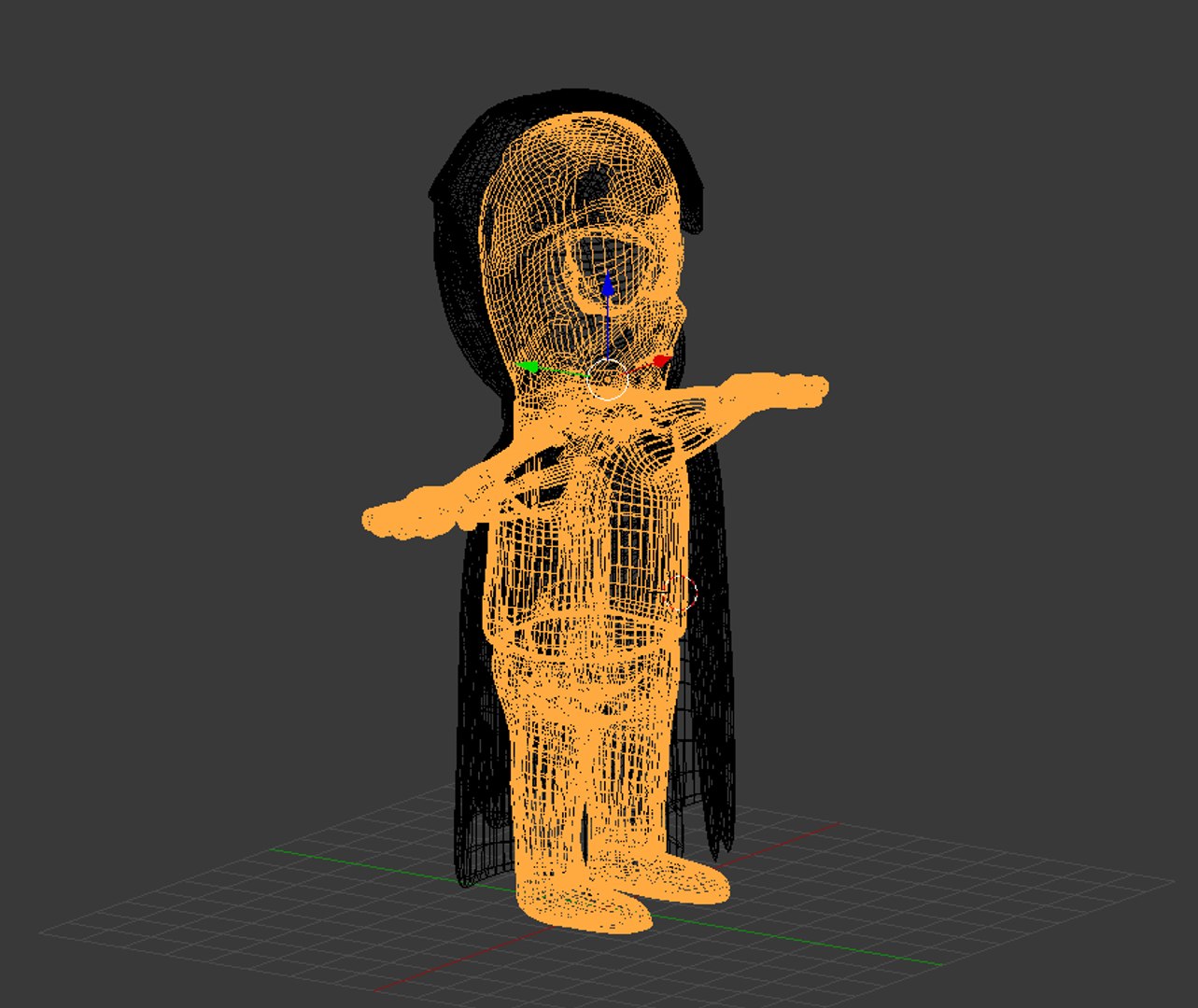 3D Anime Character Cape Model - TurboSquid 1384284