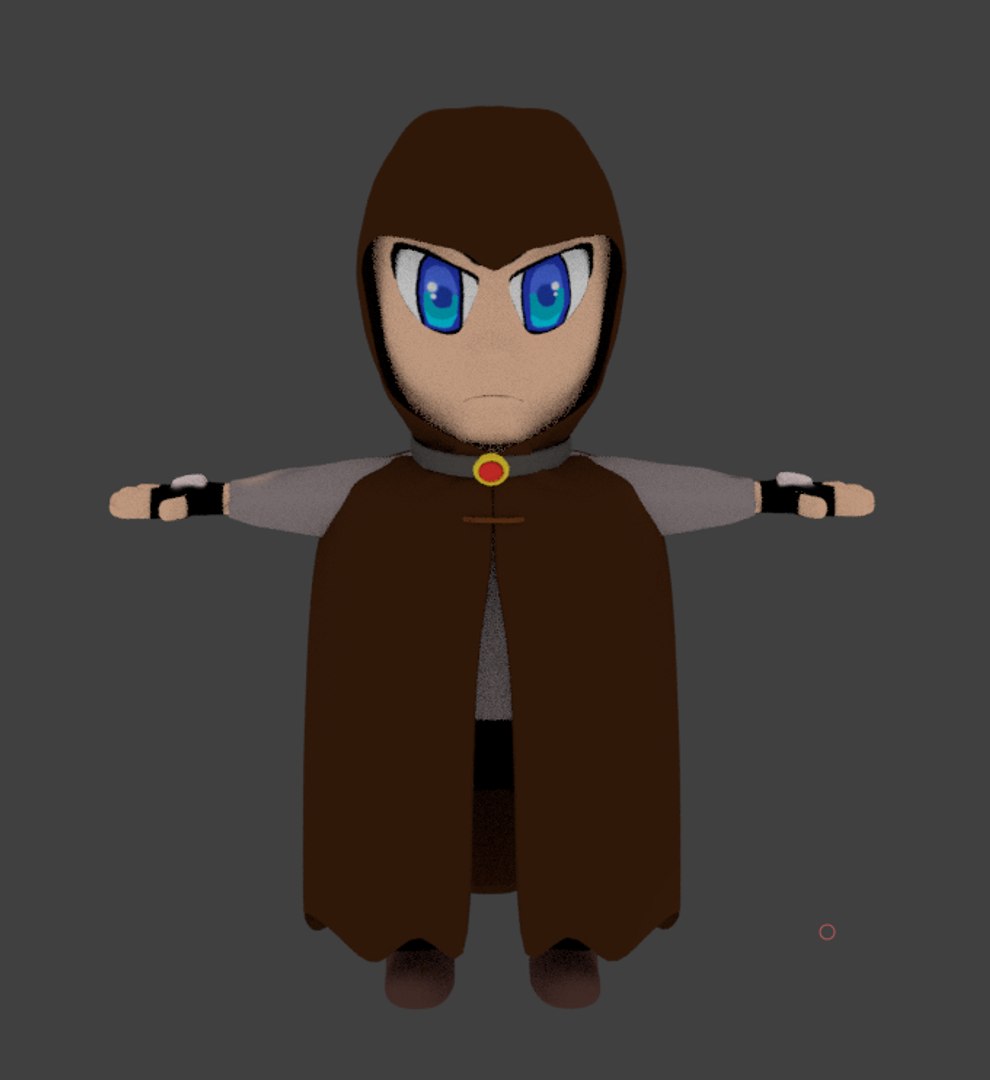 3D Anime Character Cape Model - TurboSquid 1384284