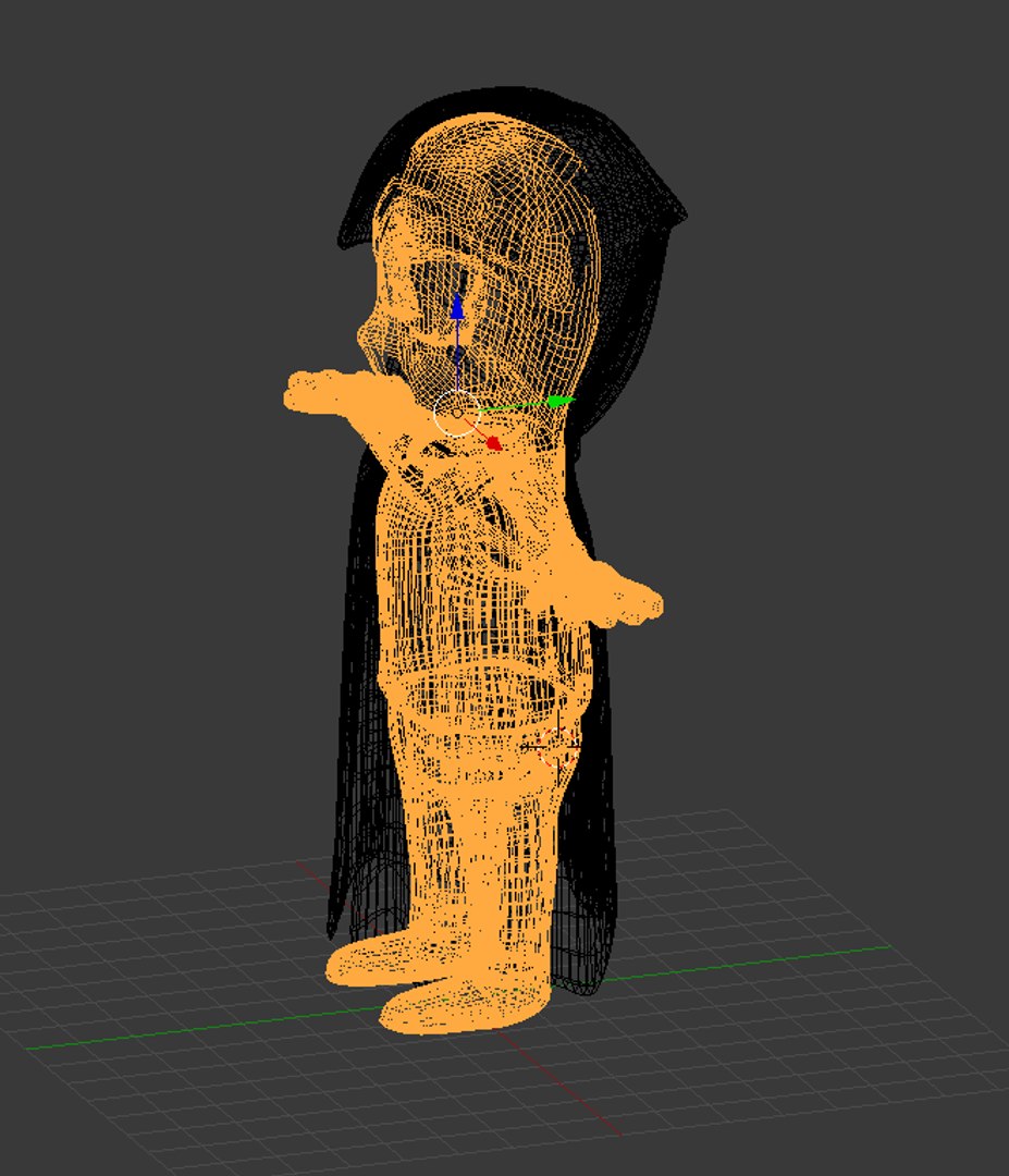 3D Anime Character Cape Model - TurboSquid 1384284