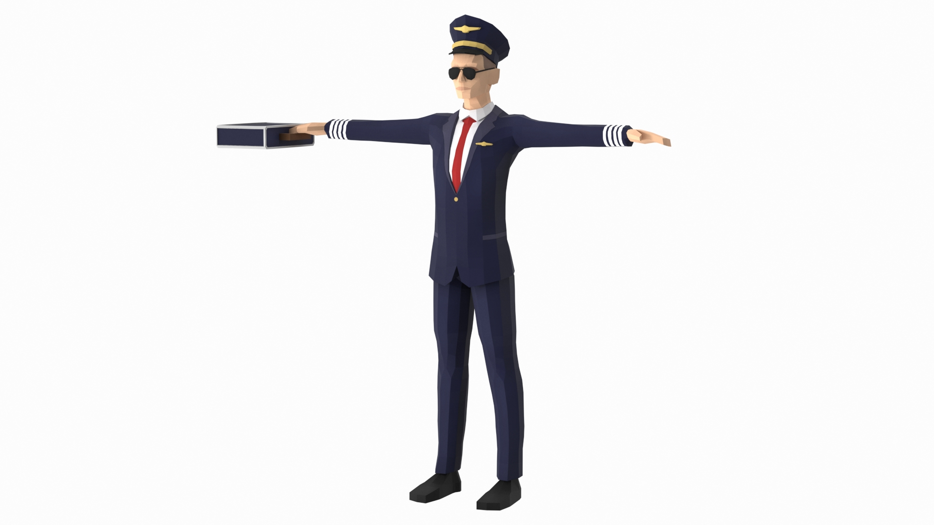 Pilot Low Poly Rigged For Maya 3D - TurboSquid 2202523