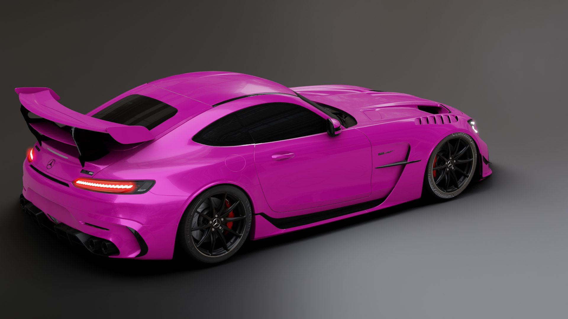3D model Mercedez Benz GT R - Customized Pink Variant - TurboSquid 2055863
