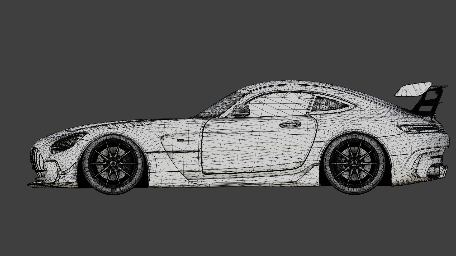 3D model Mercedez Benz GT R - Customized Pink Variant - TurboSquid 2055863