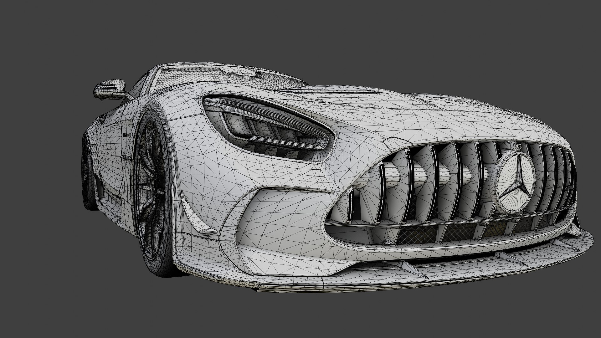 3D model Mercedez Benz GT R - Customized Pink Variant - TurboSquid 2055863