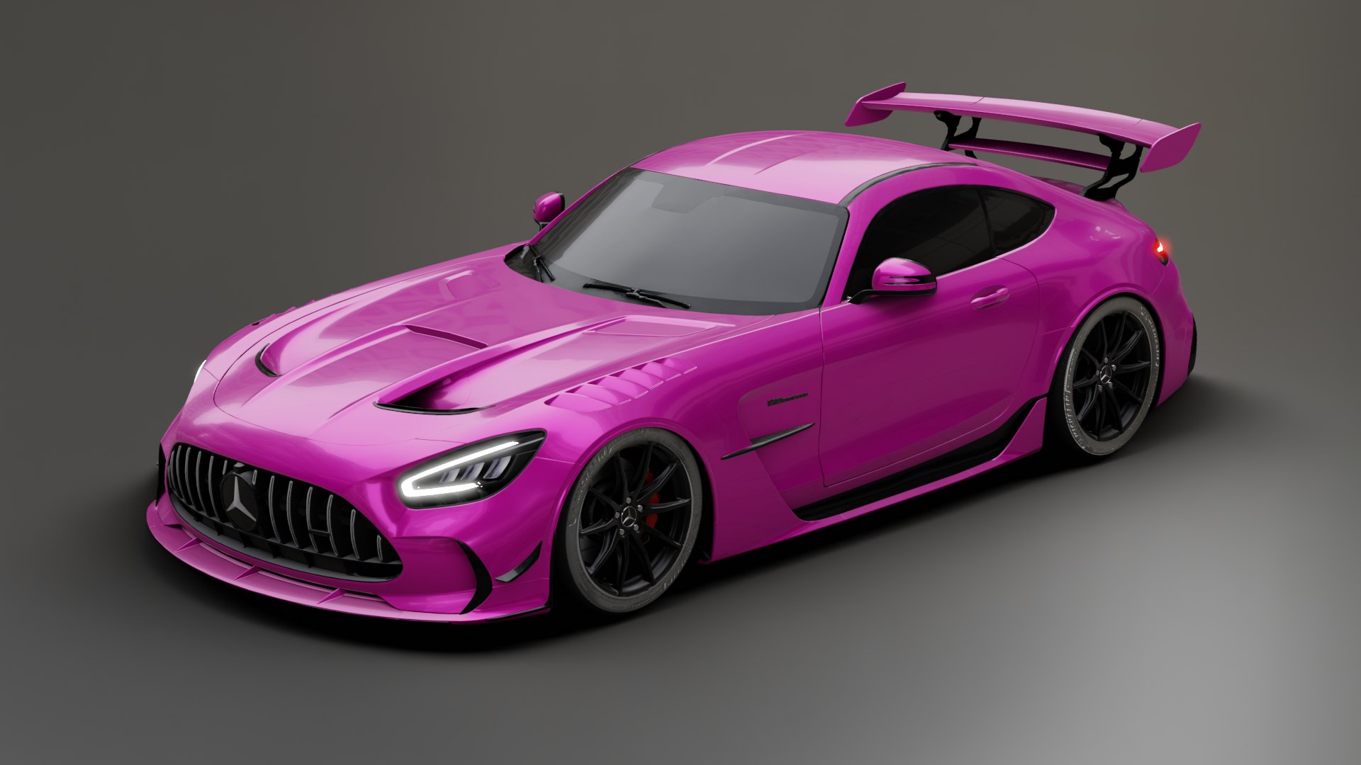 3D model Mercedez Benz GT R - Customized Pink Variant - TurboSquid 2055863