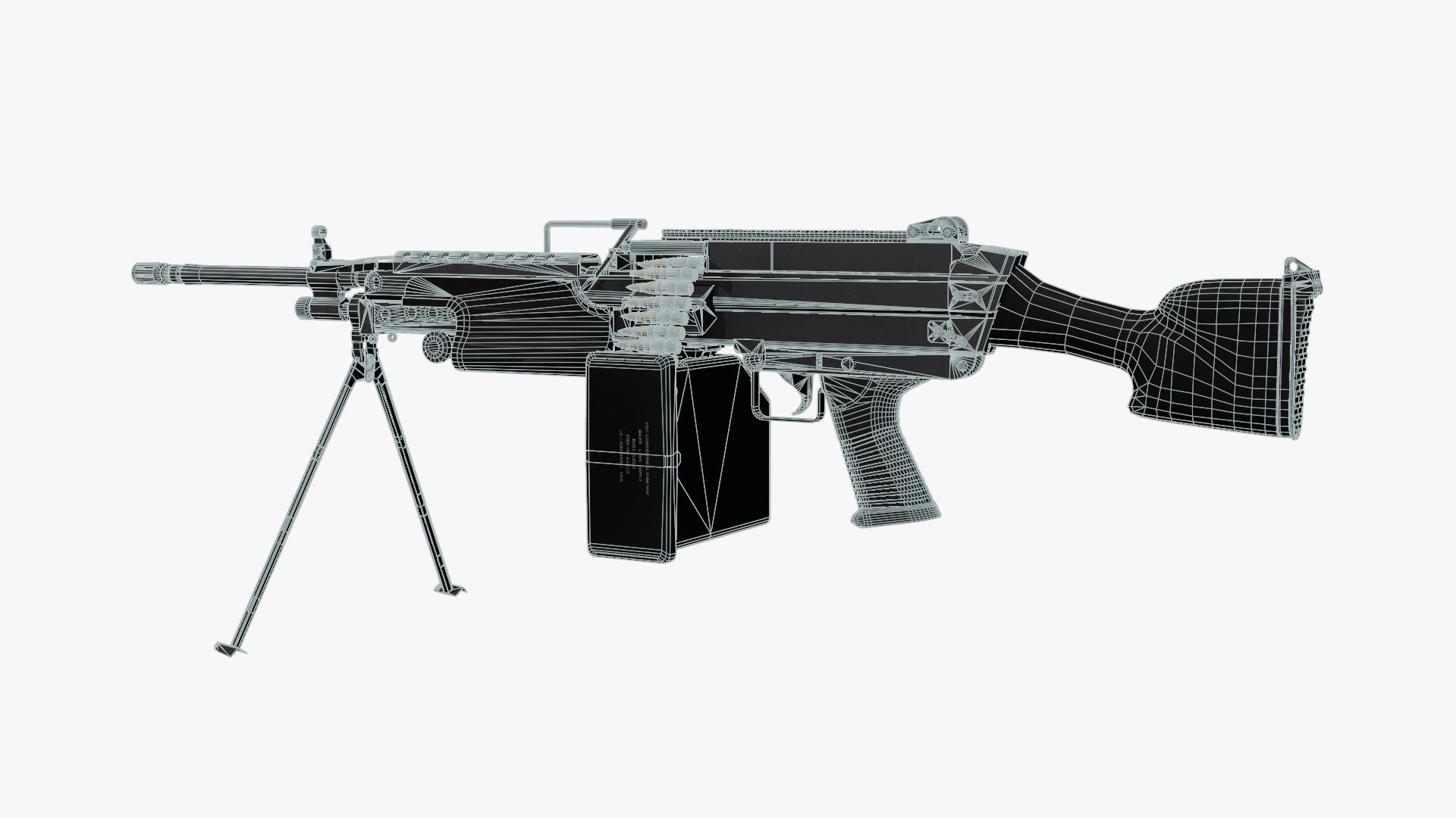 3D M249 - Light Machine Gun - TurboSquid 2276179
