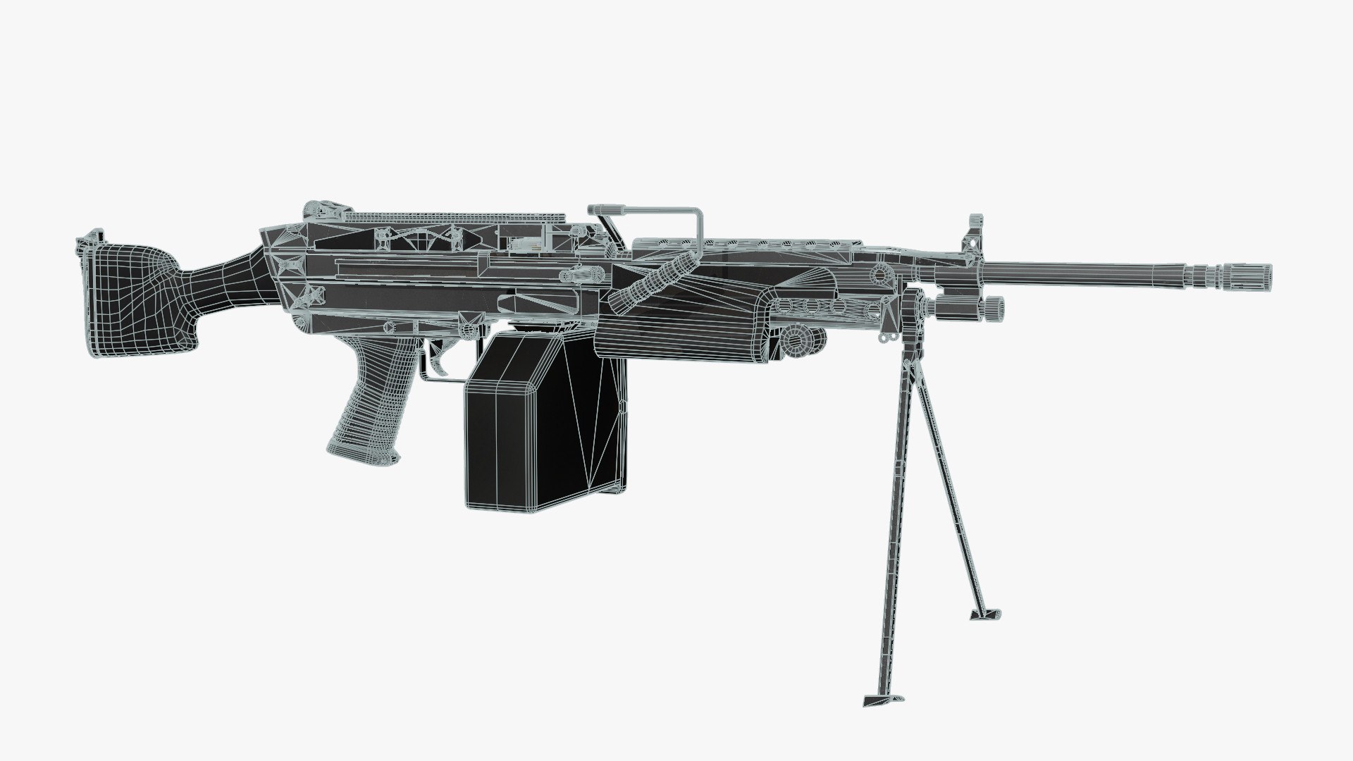 3D M249 - Light Machine Gun - TurboSquid 2276179
