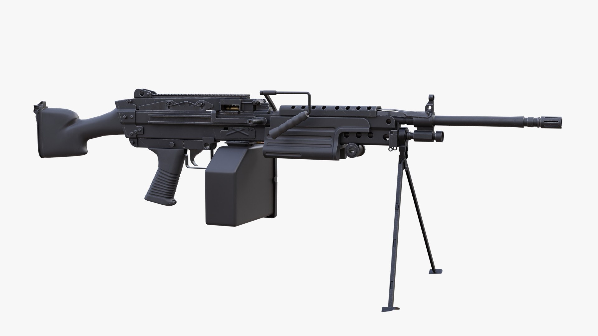 3D M249 - Light Machine Gun - TurboSquid 2276179