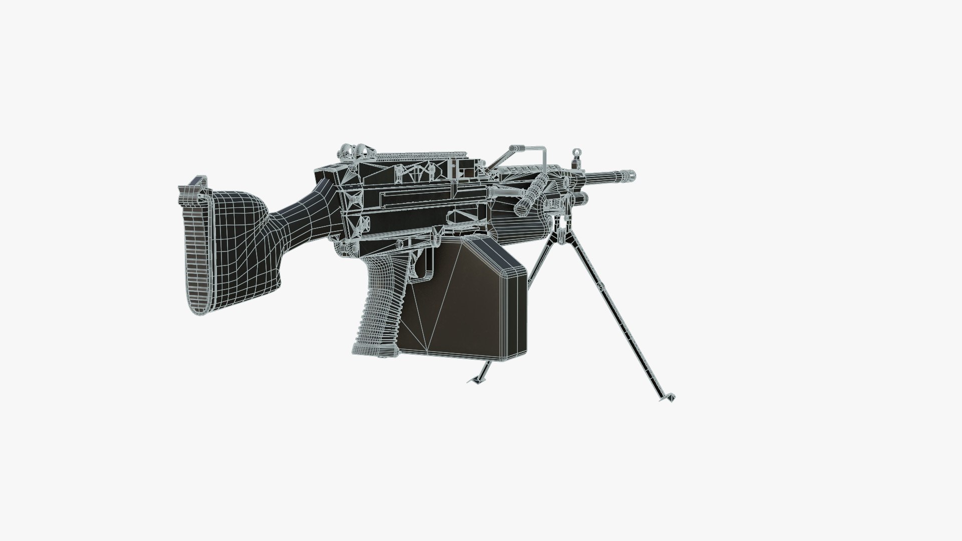 3D M249 - Light Machine Gun - TurboSquid 2276179