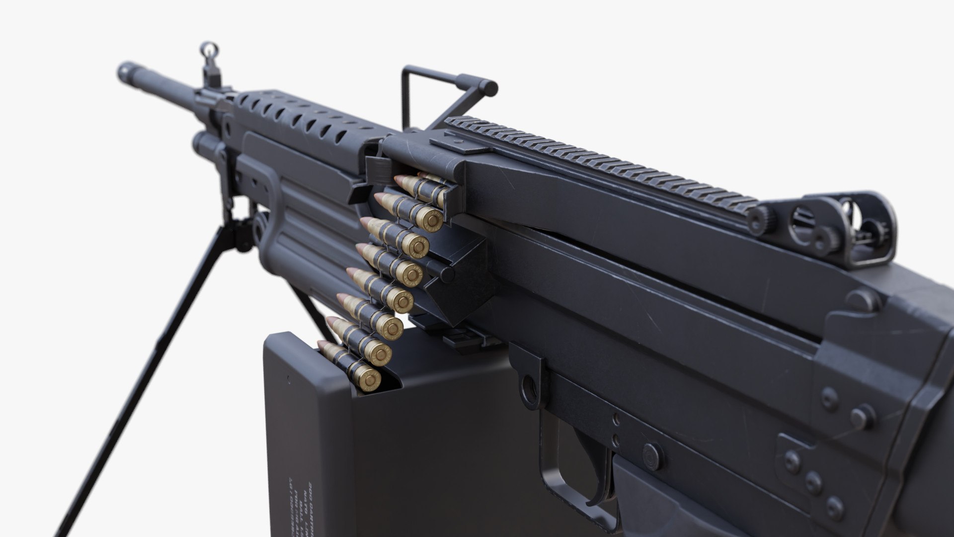 3D M249 - Light Machine Gun - TurboSquid 2276179