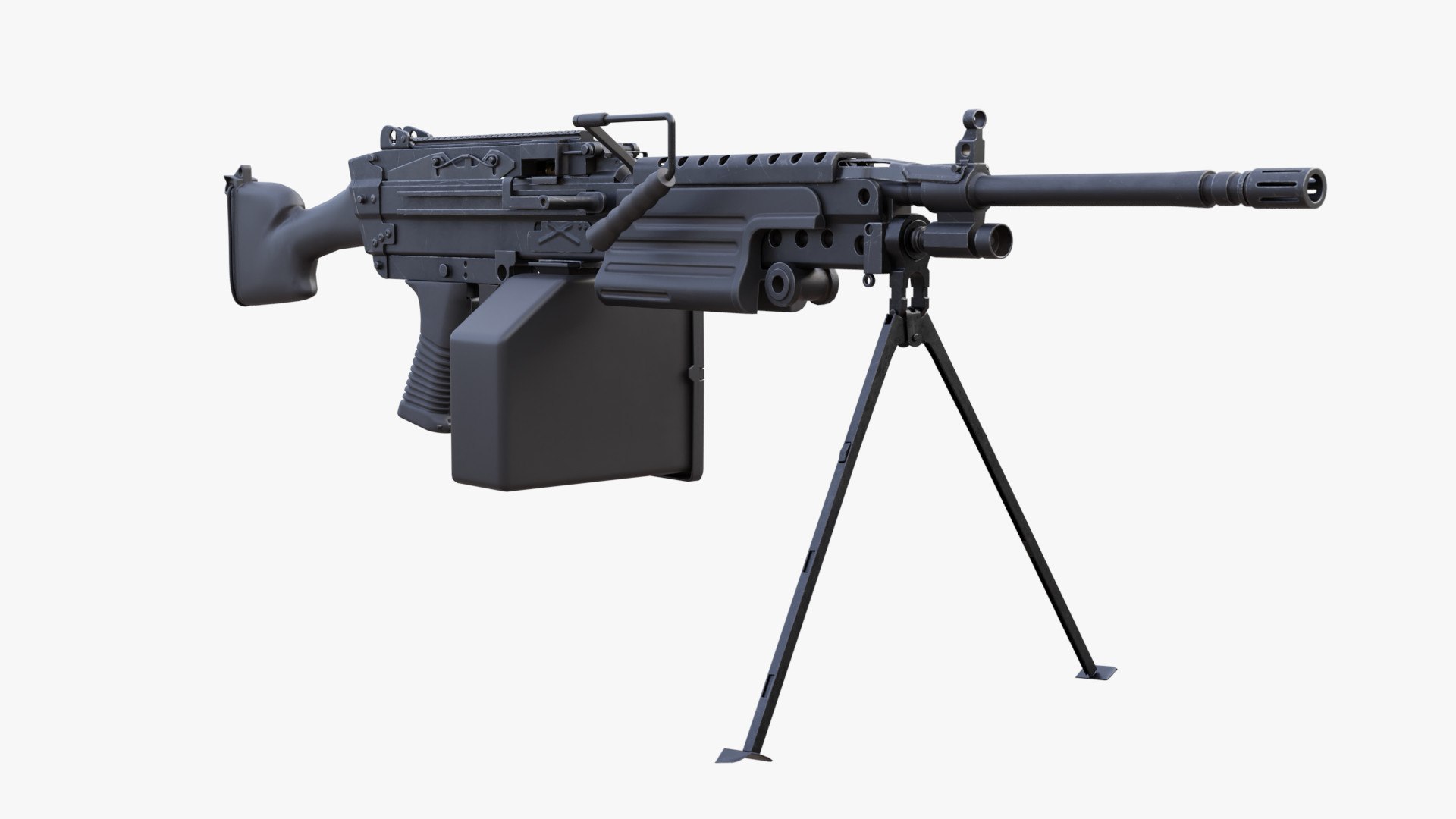 3D M249 - Light Machine Gun - TurboSquid 2276179