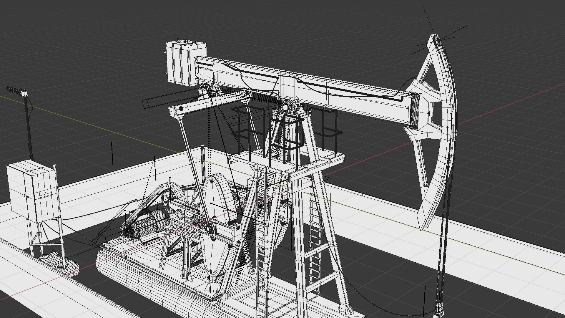 Oil Pump Jack 3D Model - TurboSquid 2033859