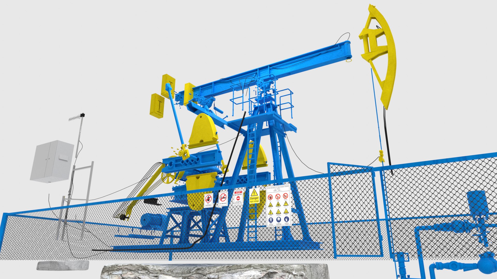 Oil Pump Jack 3D Model - TurboSquid 2033859