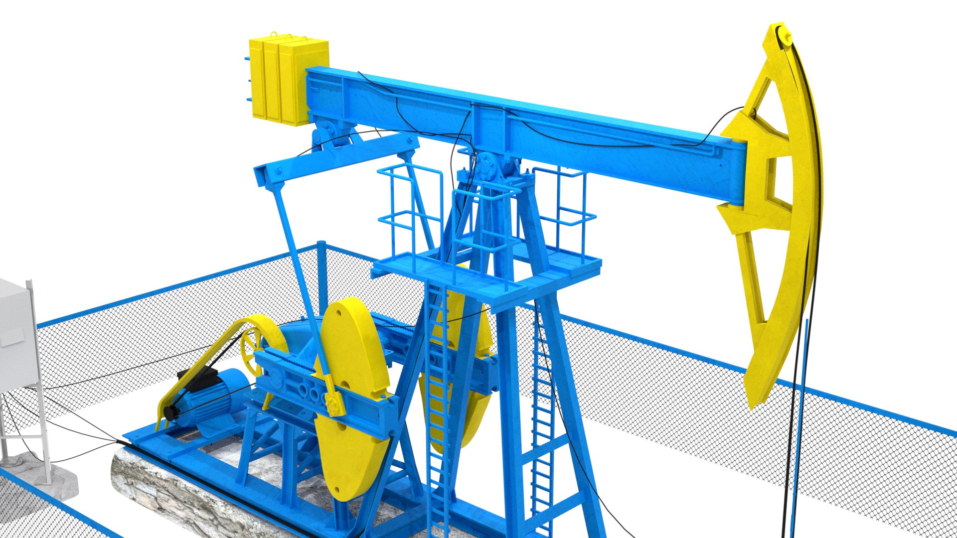 Oil Pump Jack 3D Model - TurboSquid 2033859