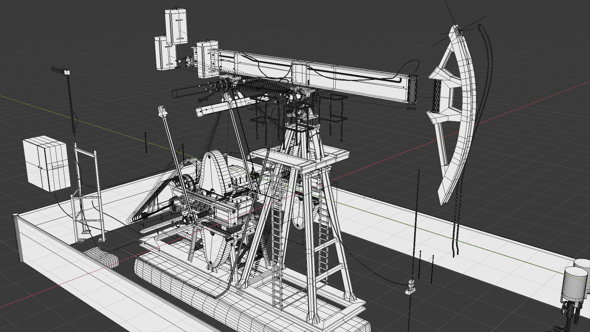 Oil Pump Jack 3D Model - TurboSquid 2033859