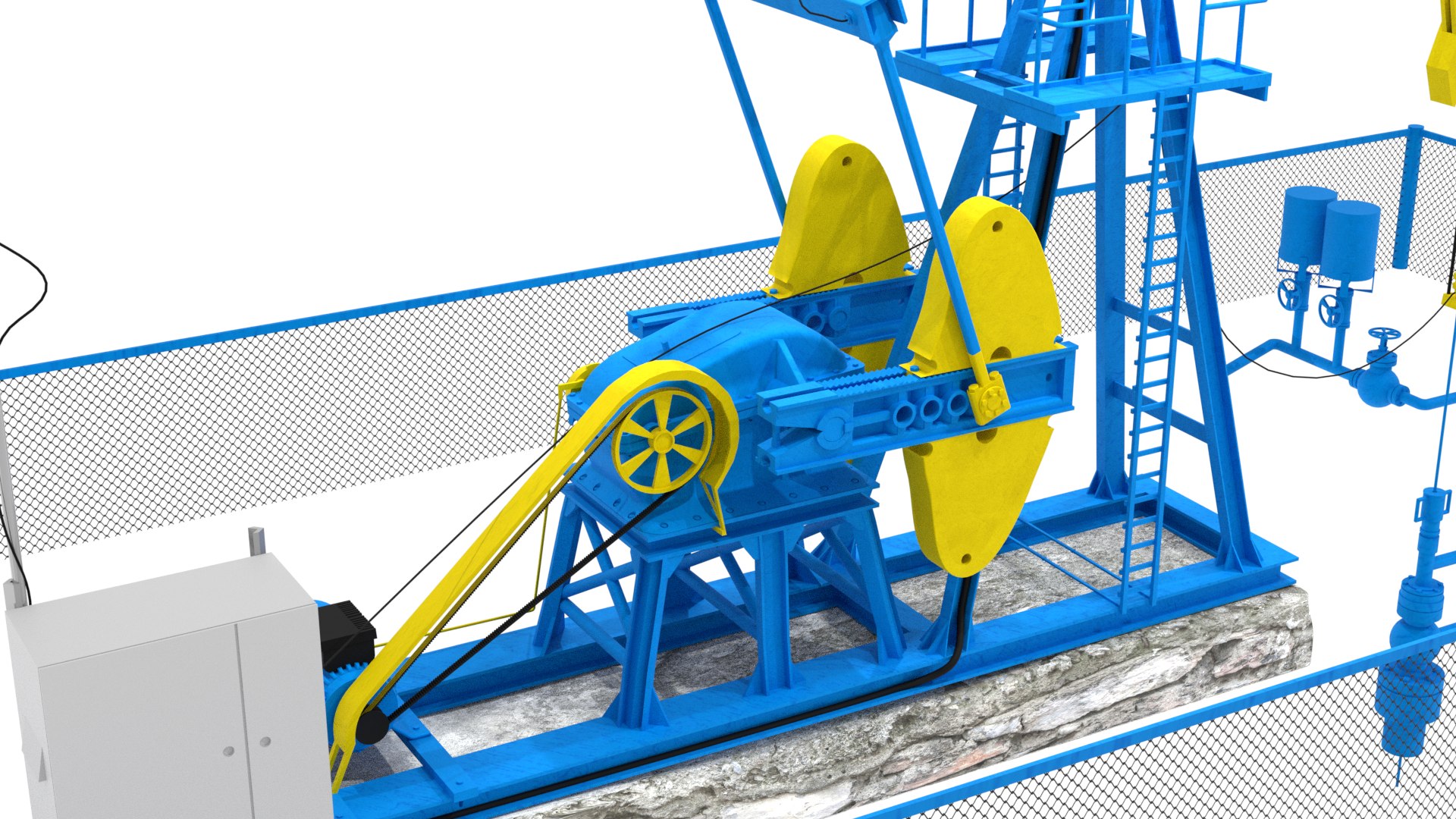 Oil Pump Jack 3D Model - TurboSquid 2033859