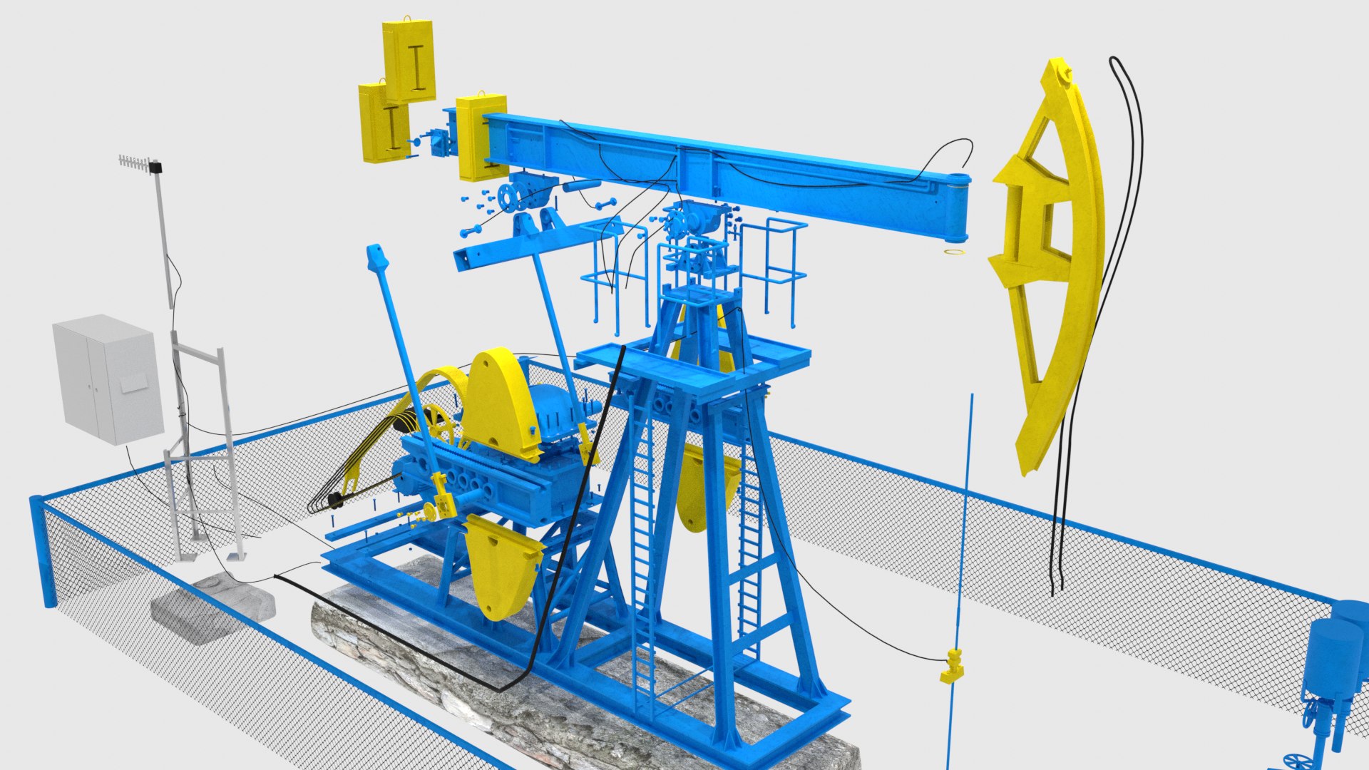 Oil Pump Jack 3D Model - TurboSquid 2033859