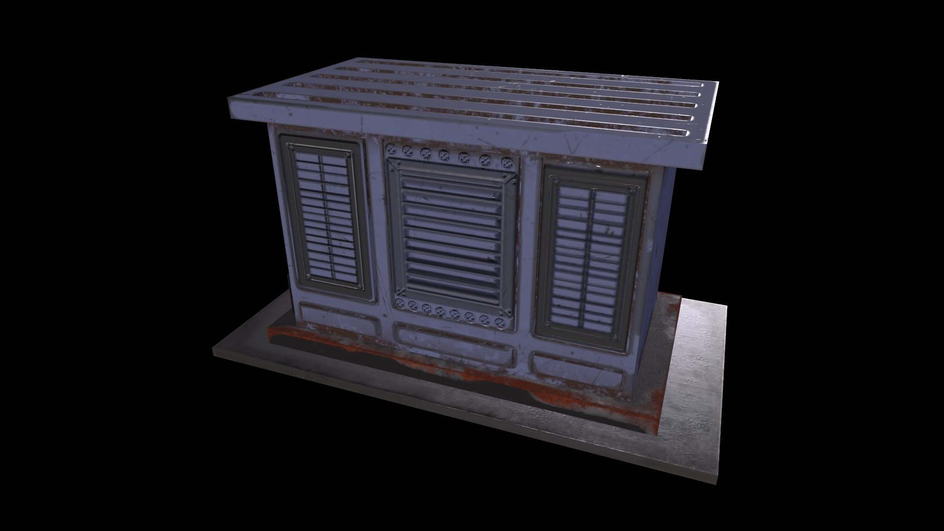 Electrical Box - Transformer Game Ready Low Poly 3d Model Low-poly 3D ...