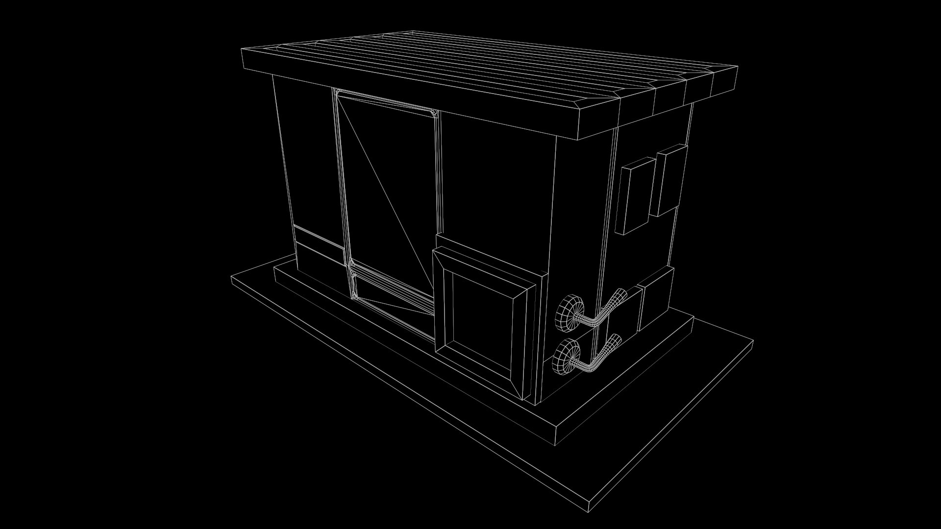 Electrical Box - Transformer Game Ready Low Poly 3d Model Low-poly 3D ...