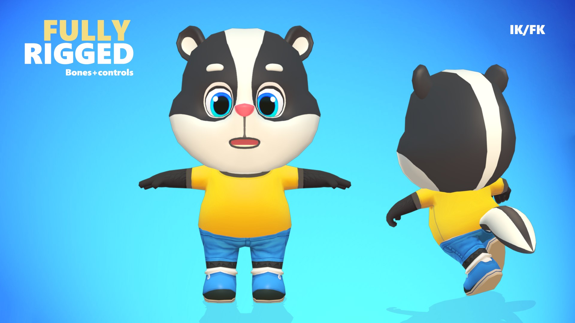 Skunk Animations Rig 3D Model - TurboSquid 1706570