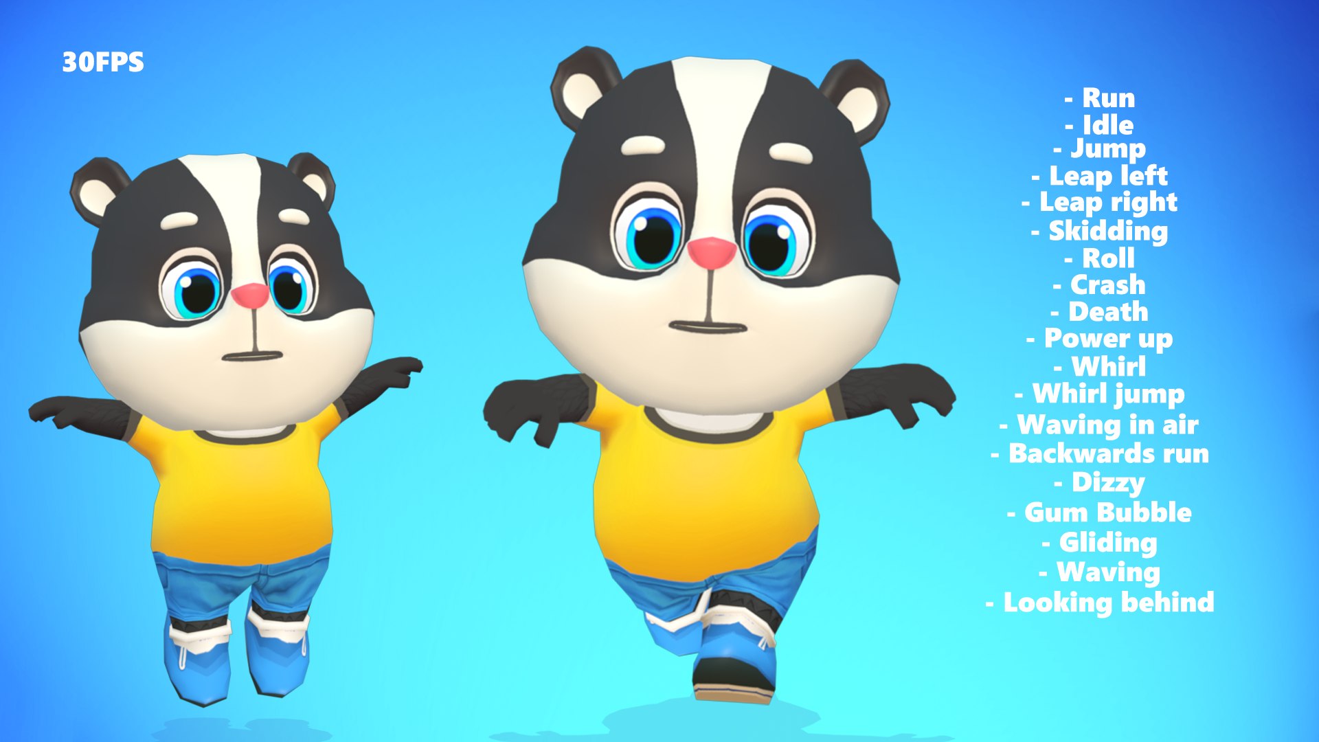 Skunk Animations Rig 3D Model - TurboSquid 1706570