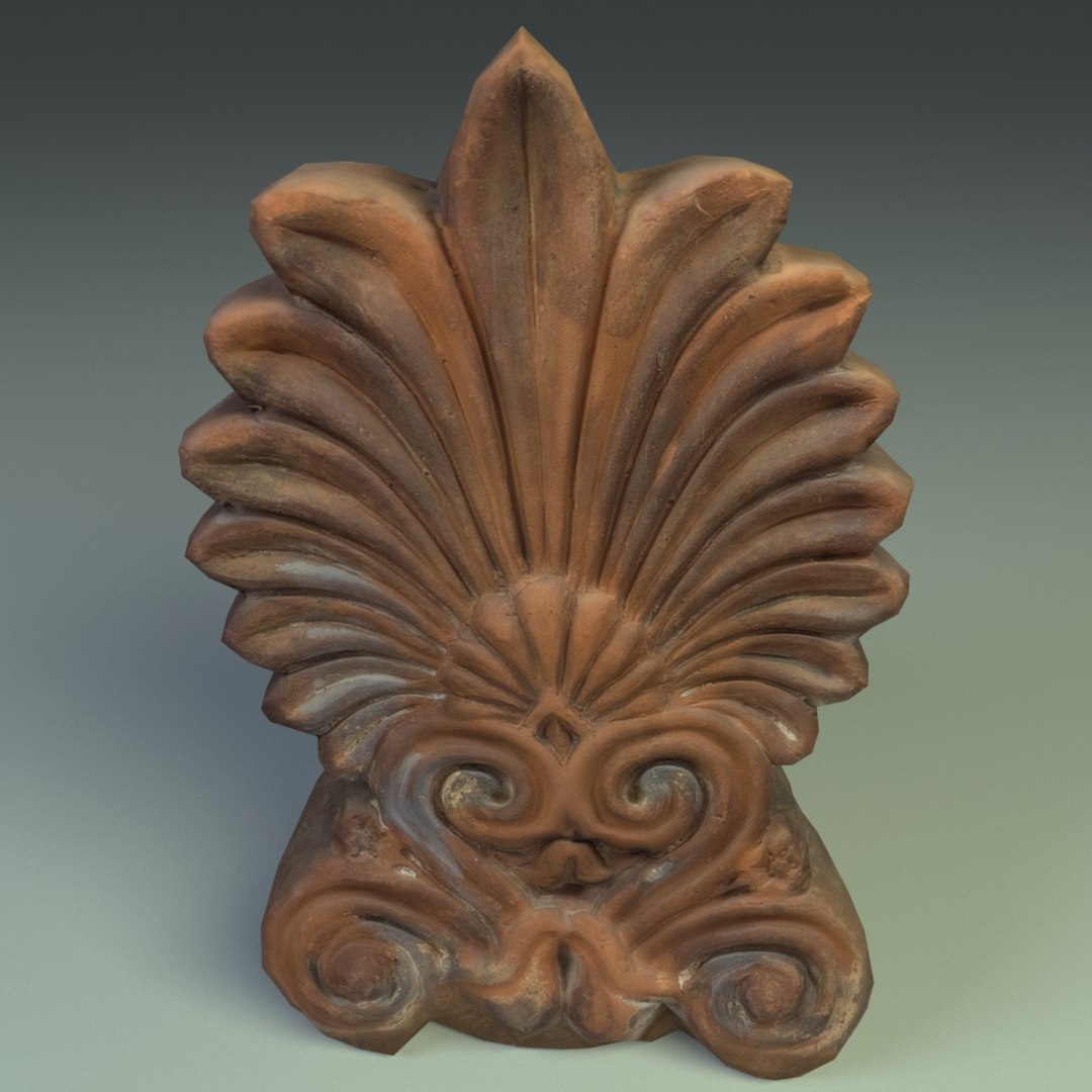 3D Greek Antefix Model - TurboSquid 1234982