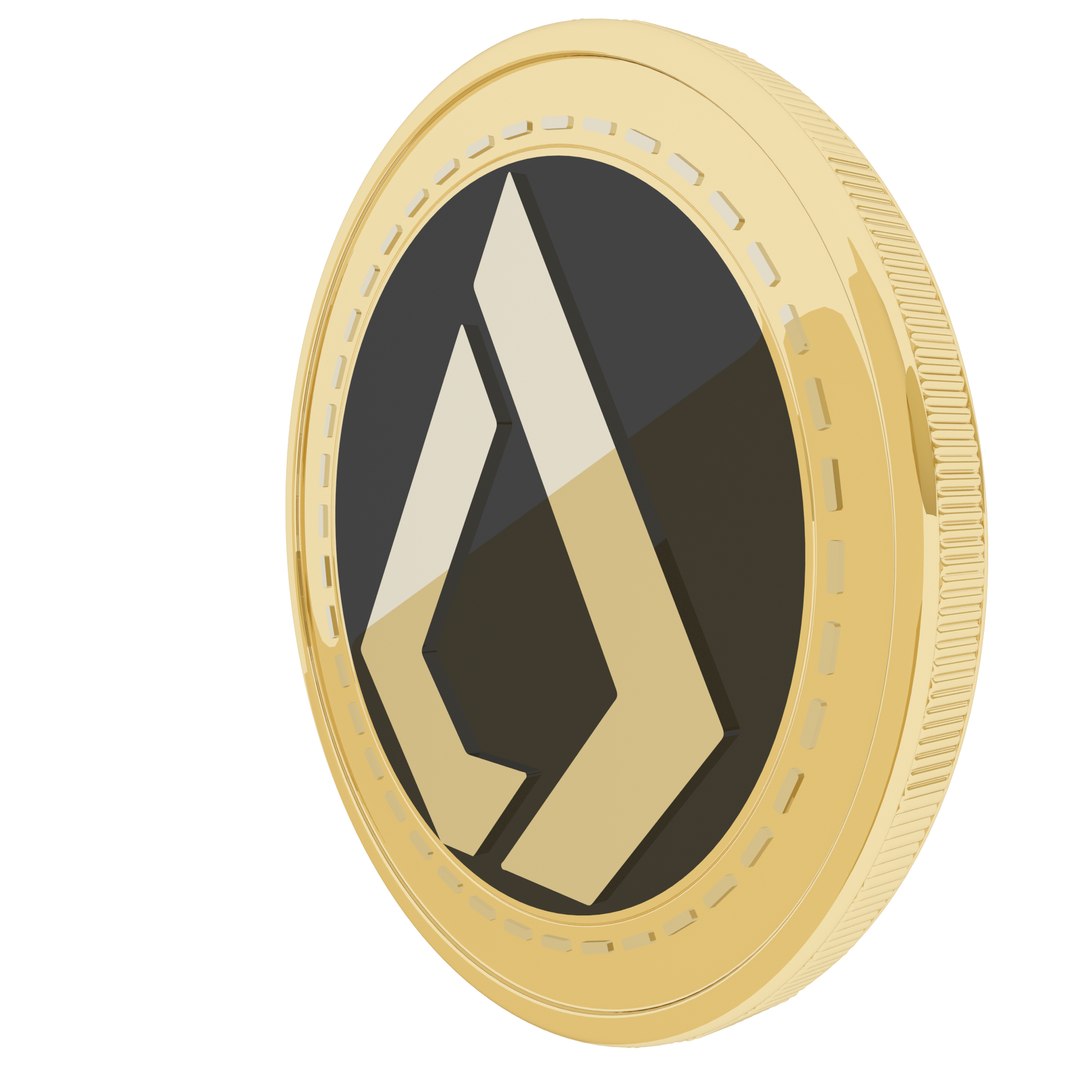3D model Lisk Cryptocurrency Gold Coin - TurboSquid 1857110