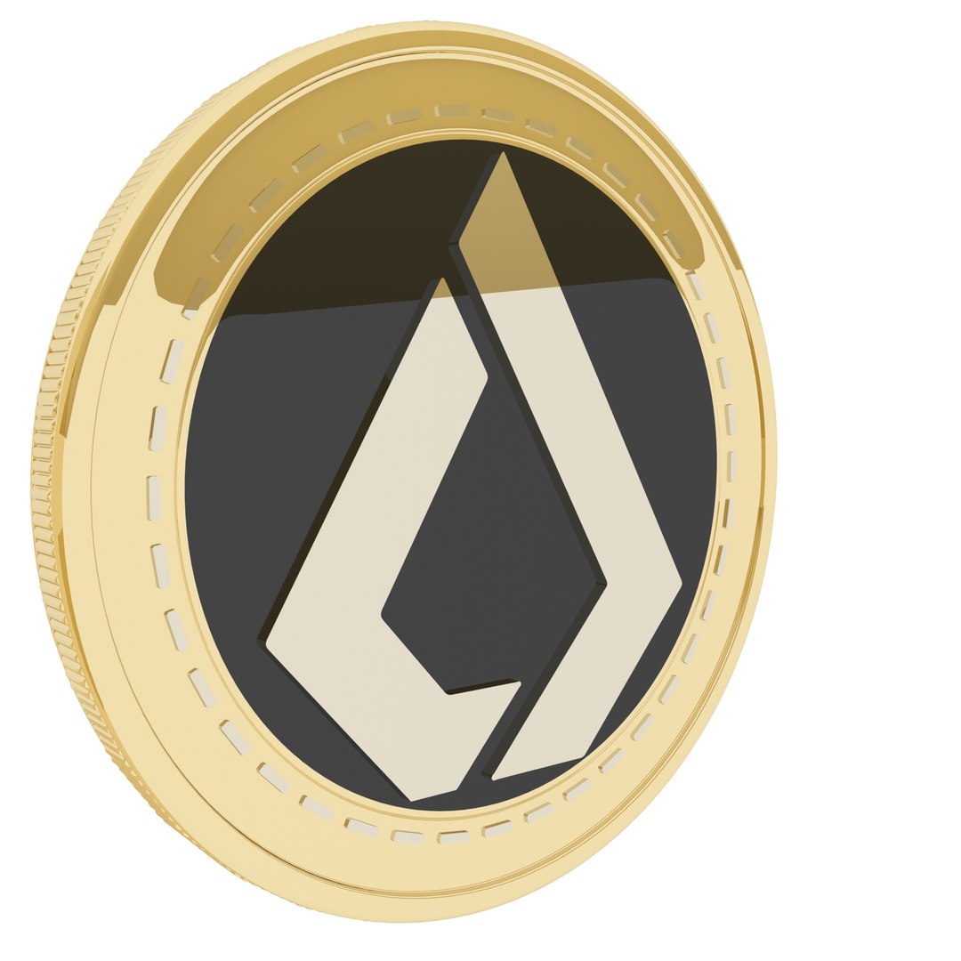 3D model Lisk Cryptocurrency Gold Coin - TurboSquid 1857110