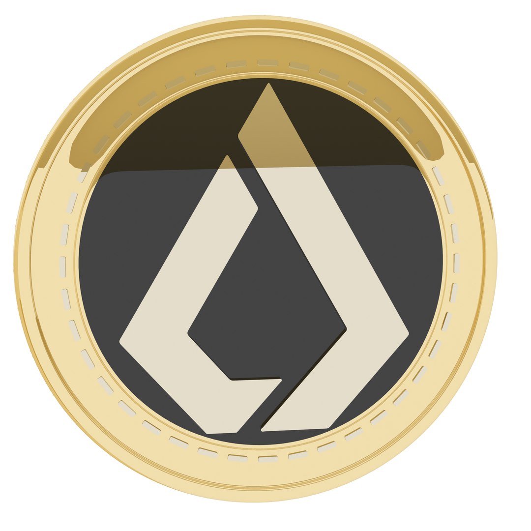 3D model Lisk Cryptocurrency Gold Coin - TurboSquid 1857110