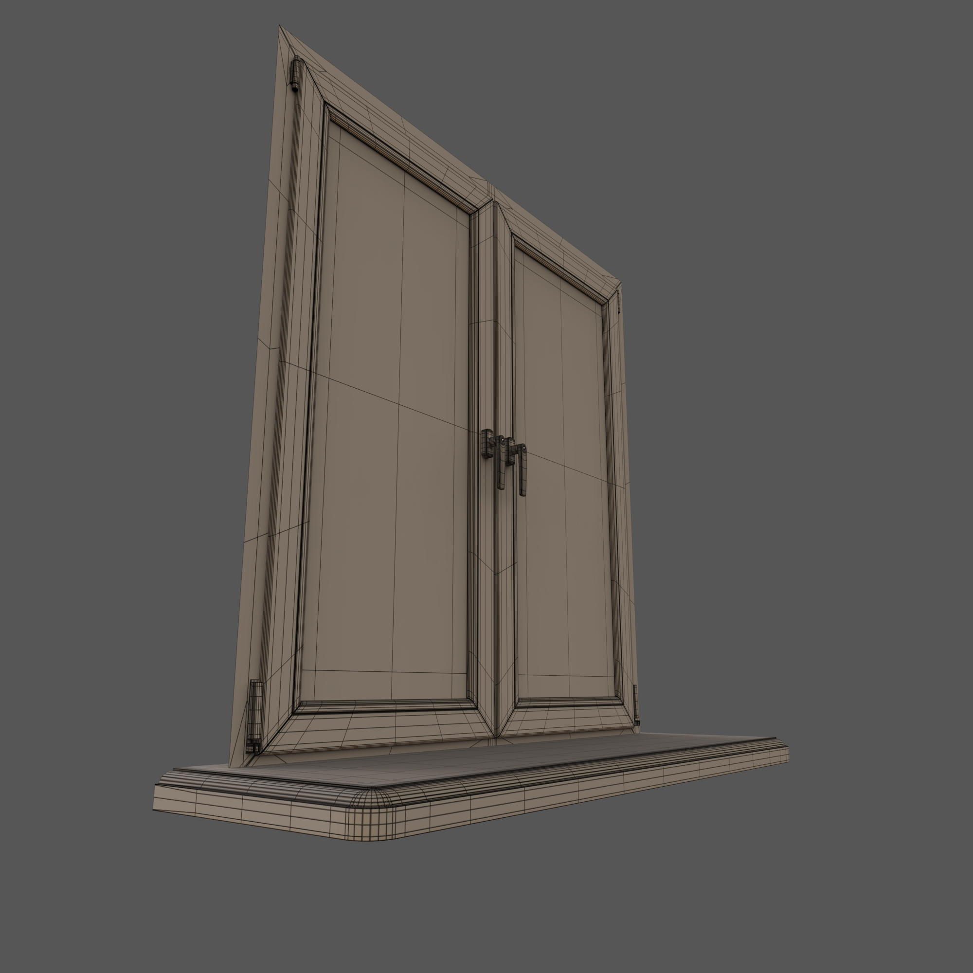 3D model Window sandart bog oak - TurboSquid 1923327