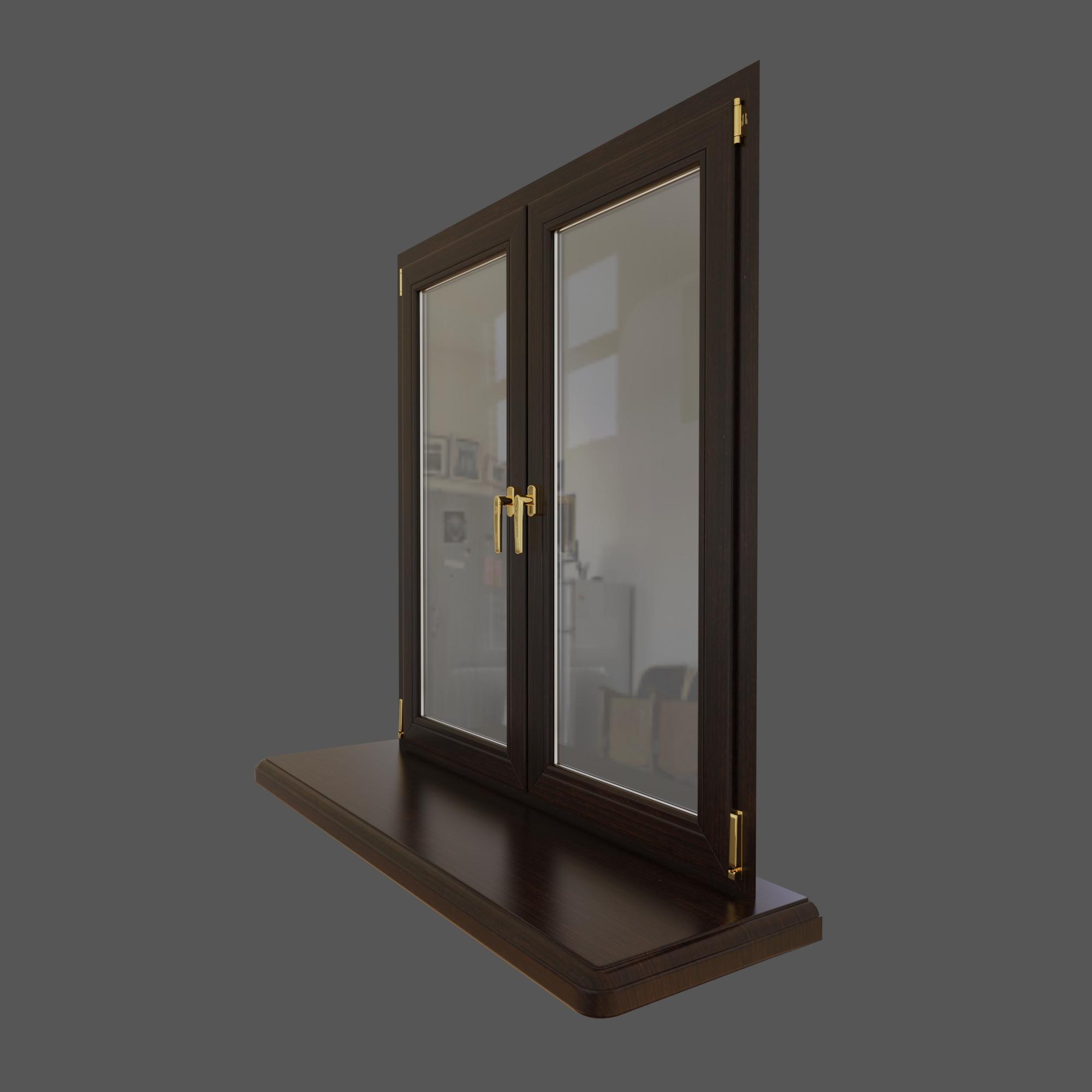3D model Window sandart bog oak - TurboSquid 1923327