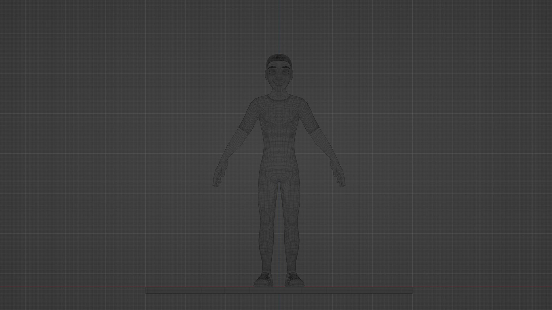 3D Zain Cartoon Character Rigged In Blender Low-poly 3d Model Low-poly ...