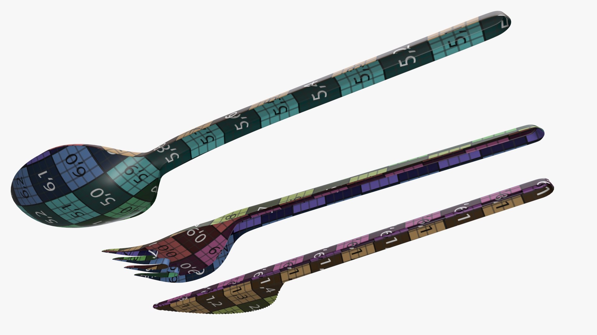 Plastic Spoon Fork 3D Model - TurboSquid 1512451