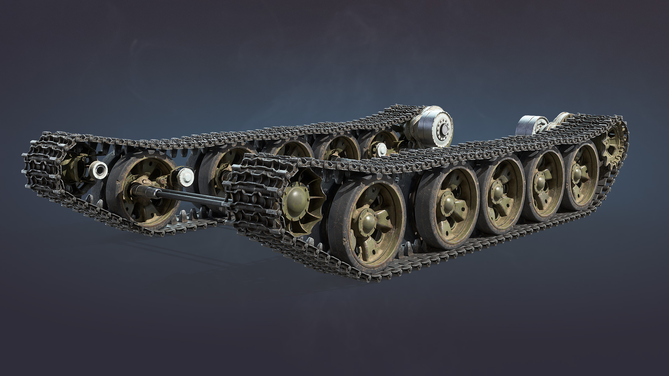 3D model chassis soviet tank t-55 - TurboSquid 1705669