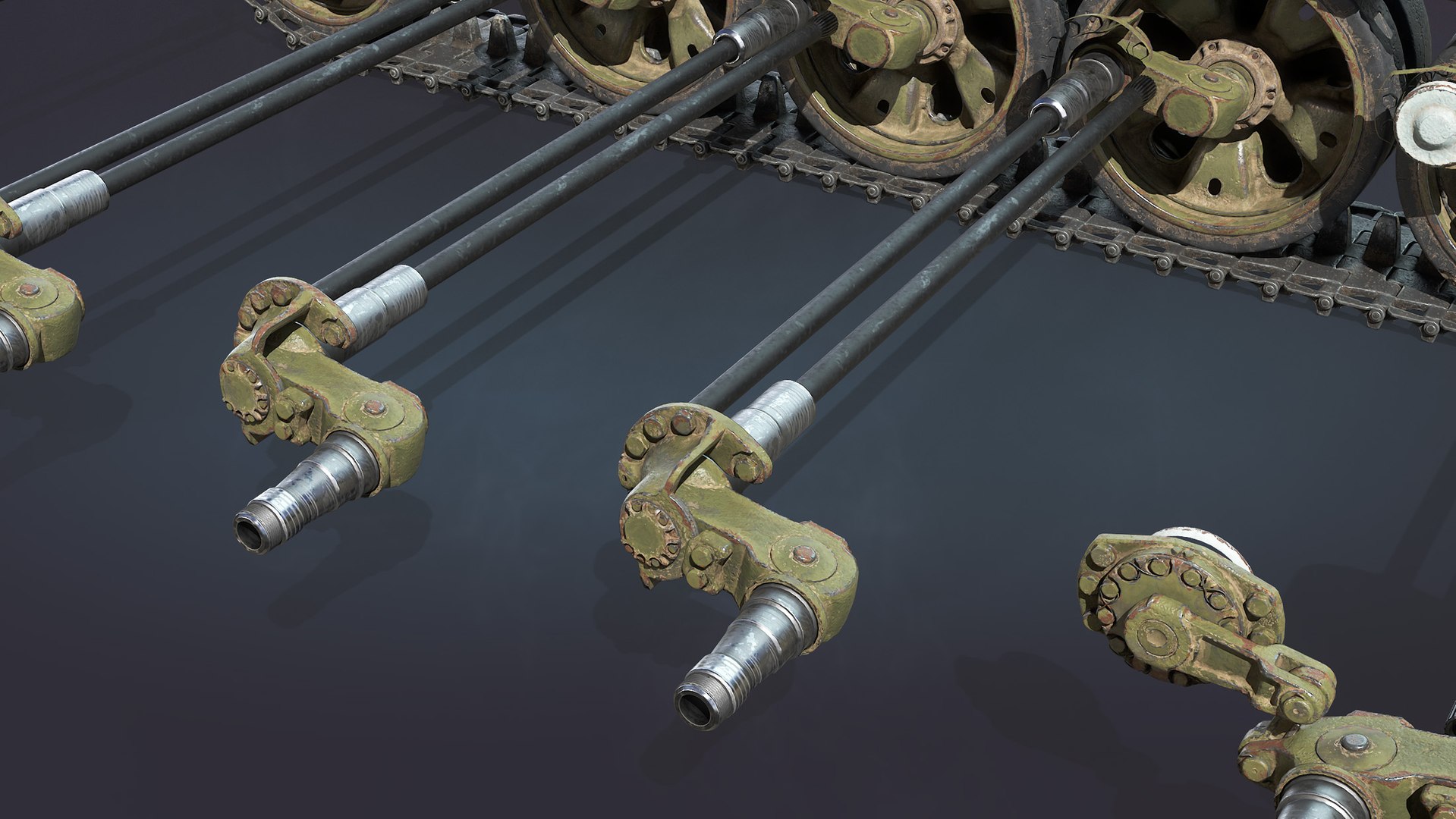 3D Model Chassis Soviet Tank T-55 - TurboSquid 1705669