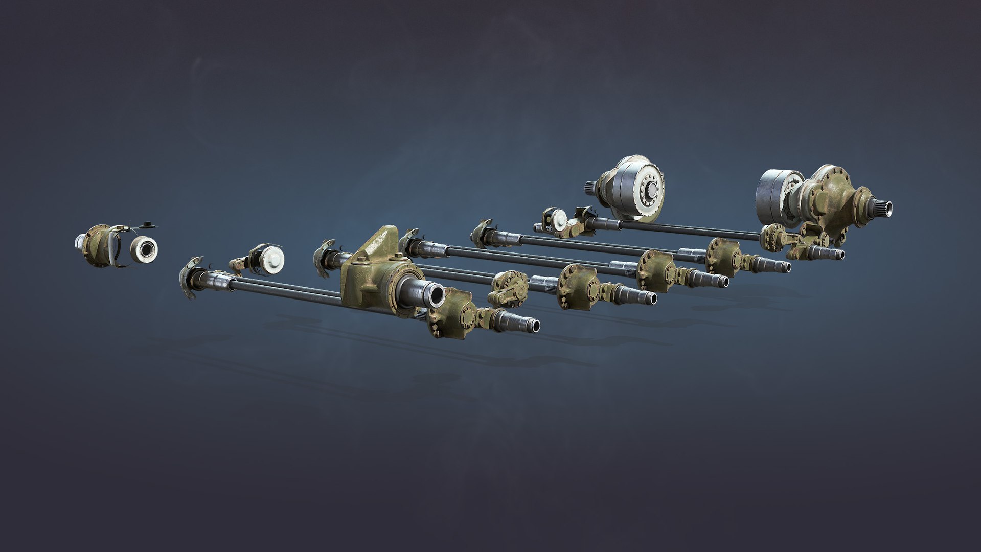 3D Model Chassis Soviet Tank T-55 - TurboSquid 1705669