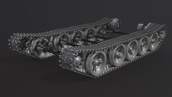 3D model chassis soviet tank t-55 - TurboSquid 1705669