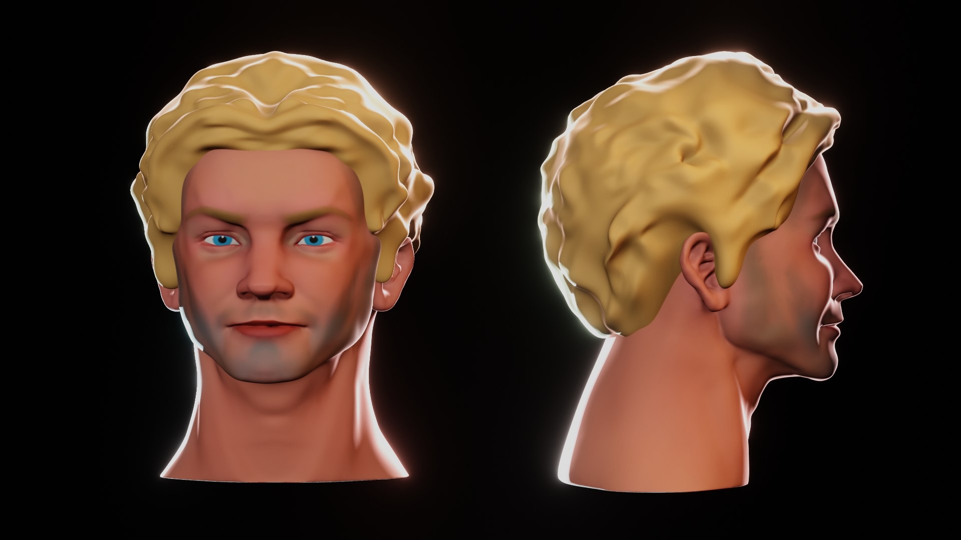 3D Model Male Head 3D Sculpt - TurboSquid 2302109