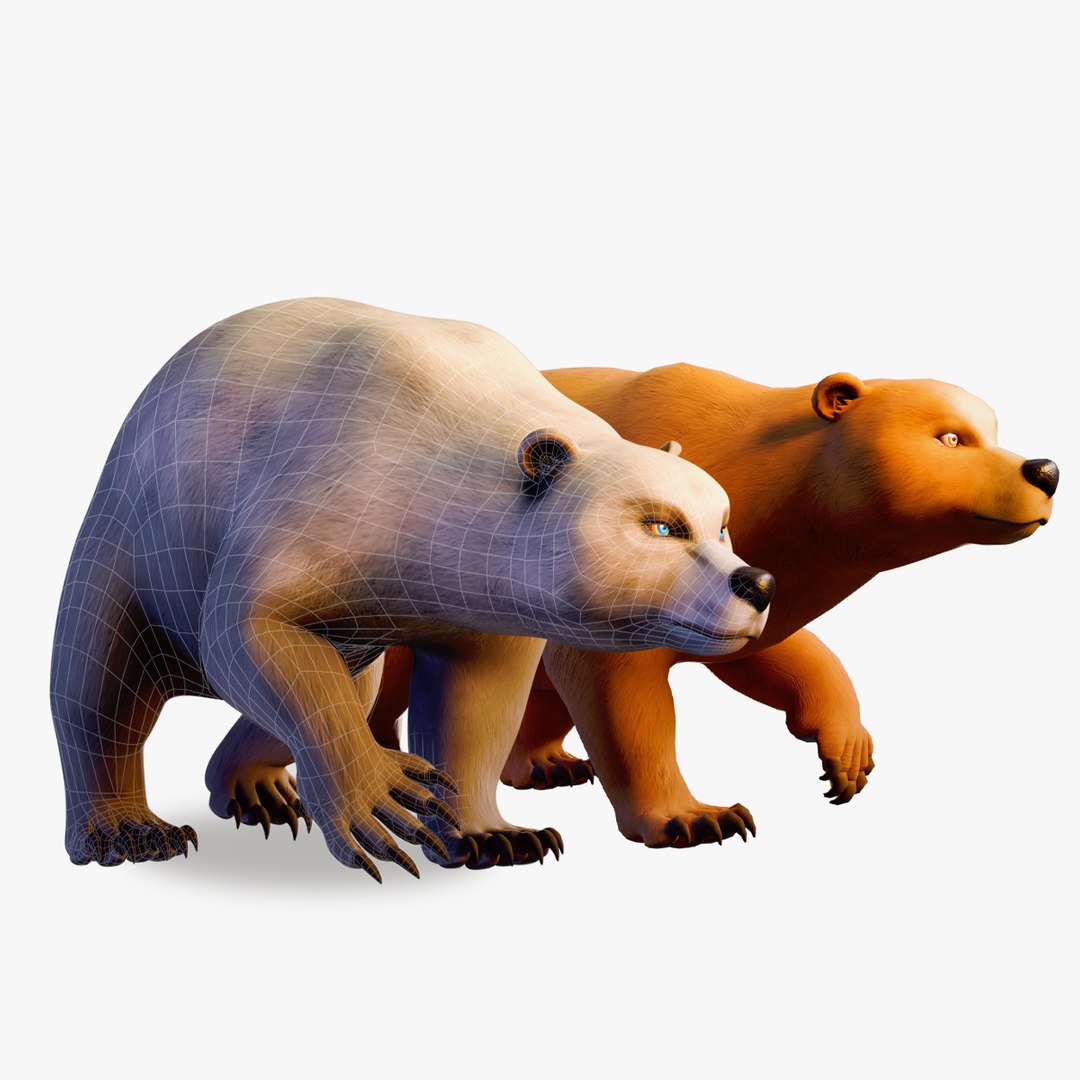 Stylized Quadruped Bear - Rigged 3D Animal Auto-Rig Pro 3D - TurboSquid ...